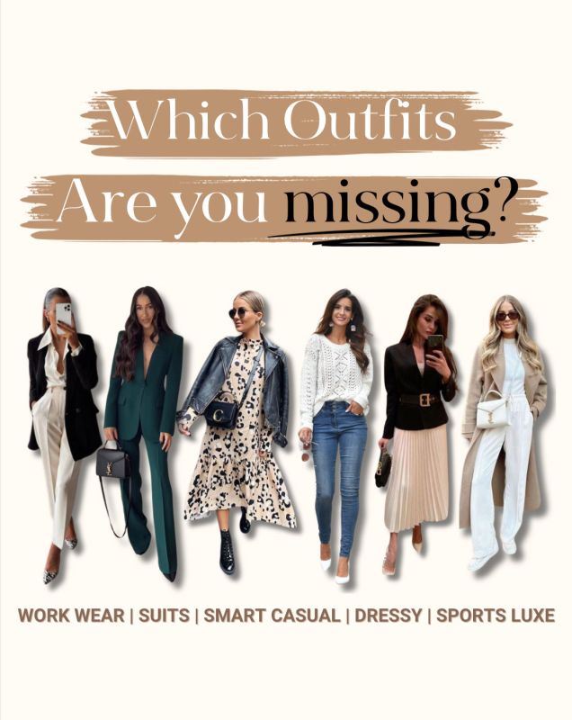 Which Outfits Are You Missing From Your Wardrobe | Outfit Shopping List